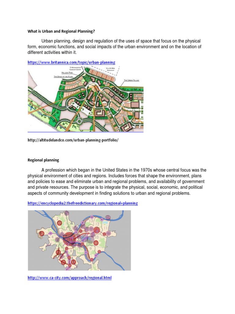 What Is Urban and Regional Planning? | PDF | Urban Planning | Toronto