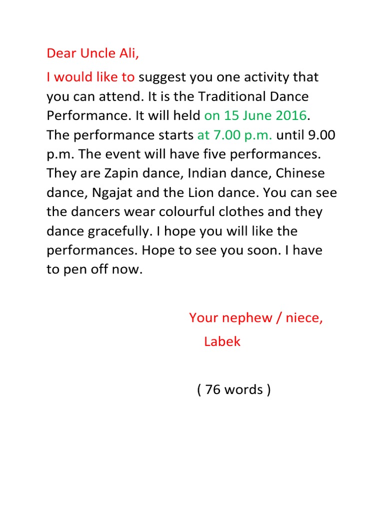 Dear Uncle Ali | PDF