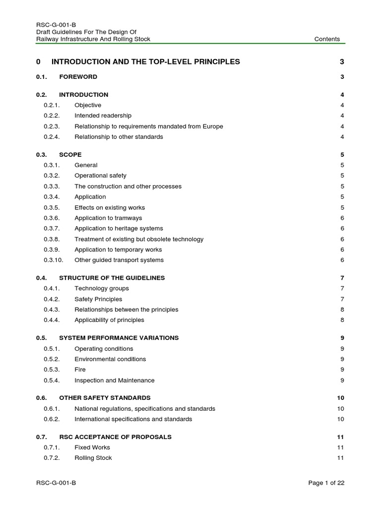 Guidelines for the Design of Railway Infrastructure and Rolling Stock ...