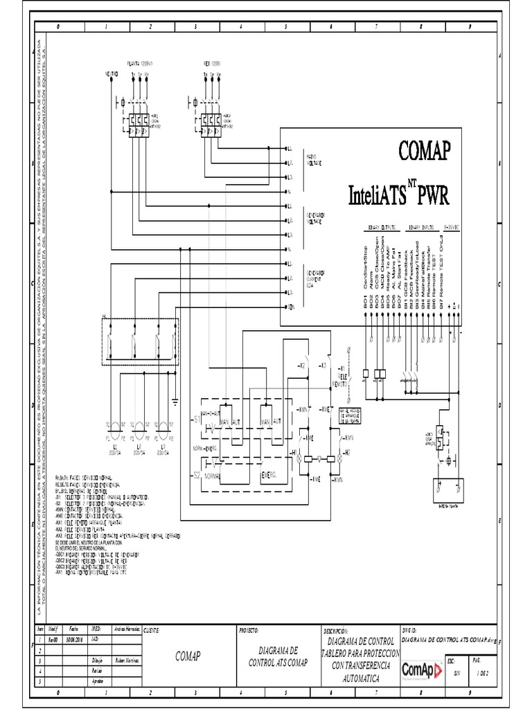 Diagrama de Control Ats Comap 1 | PDF