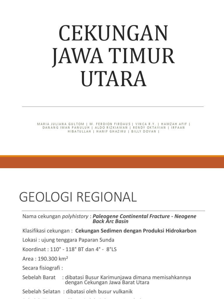 Geologi Regional North East Java Basin | PDF