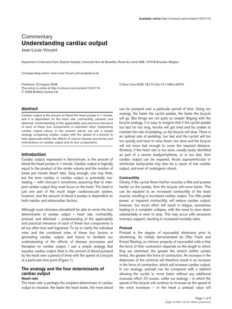 Understanding Cardiac Output | PDF | Heart | Cardiac Muscle