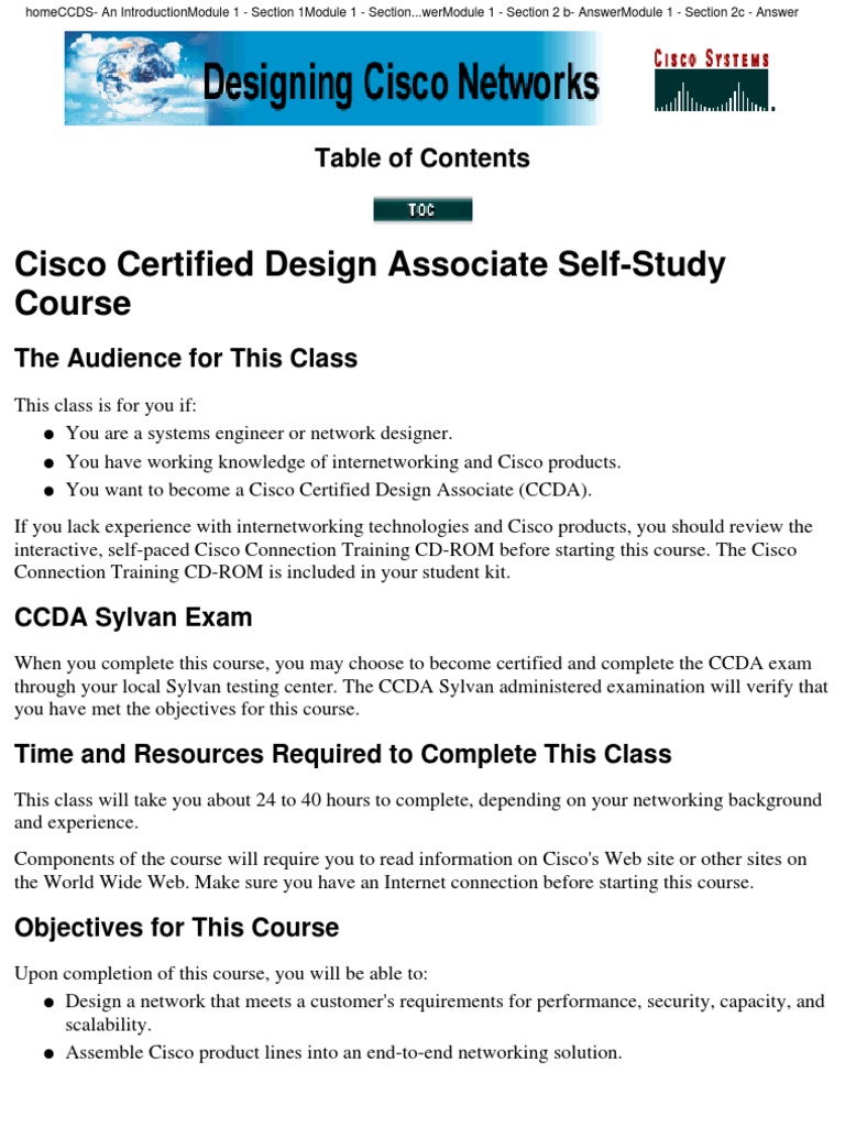 Ccda Self Study Guide | Network Switch | Cisco Certifications