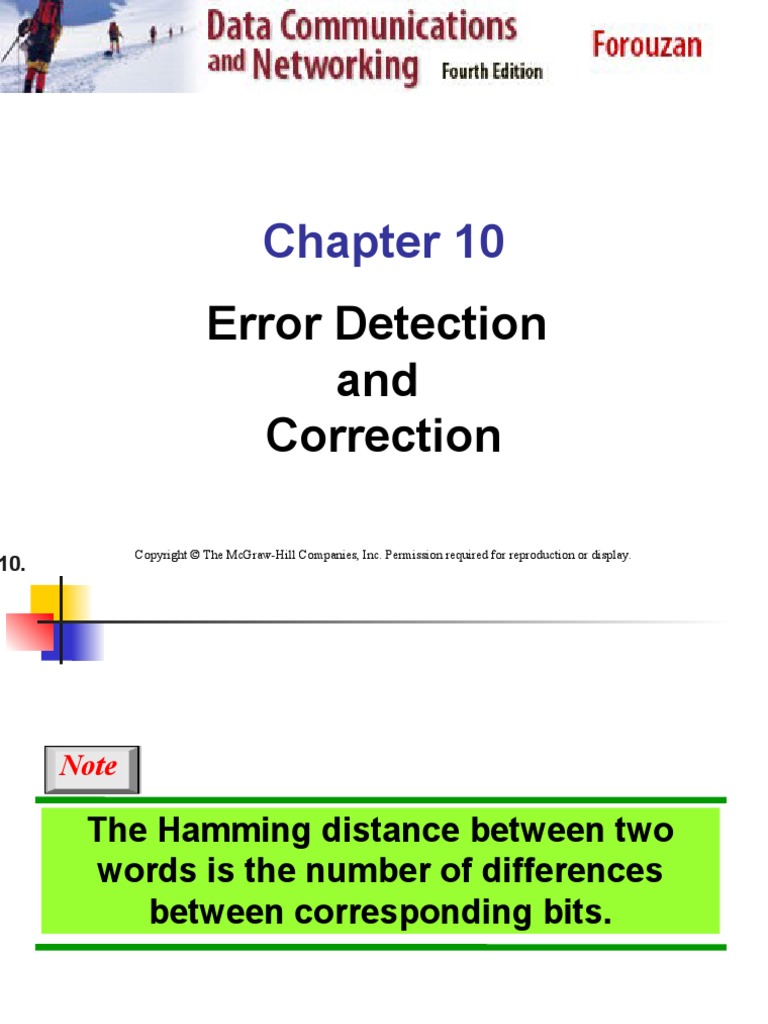 Error Detection and Correction | PDF | Telecommunications | Naming Conventions