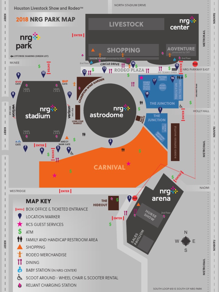 NRG Park Map | PDF | Transport | Business