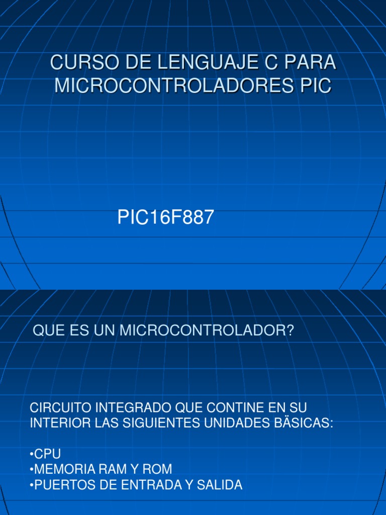 Presentación Curso C | PDF | Microcontrolador | Poco