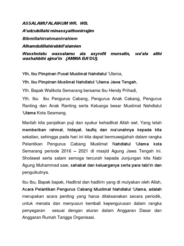 Pidato Umi | PDF | Pengembangan Diri | Agama & Spiritualitas