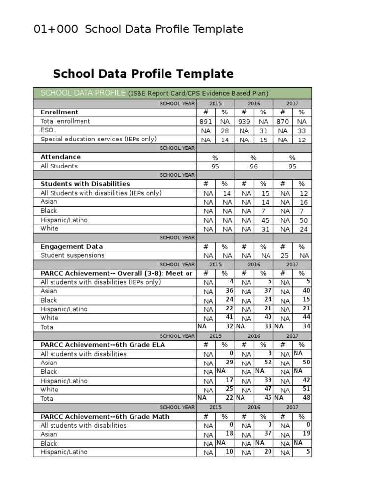 School Data Profile 2015-2017 | PDF | Multiracial Affairs | Race And ...