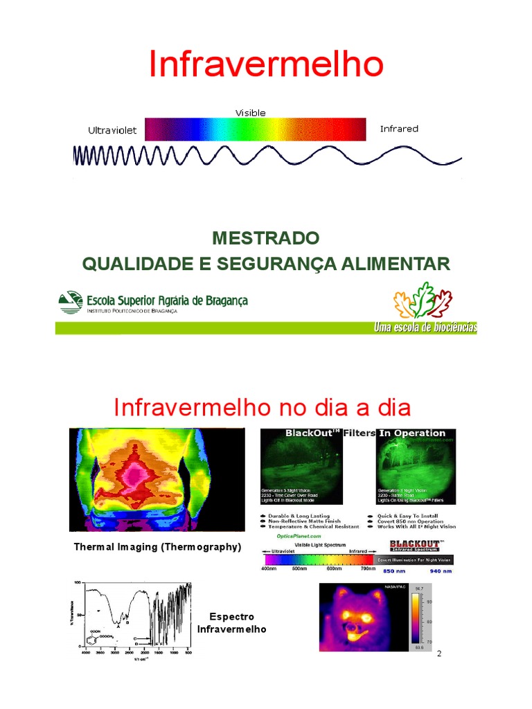 INFRAVERMELHO_1 | Espectro | Radiação Eletromagnética | Avaliação ...