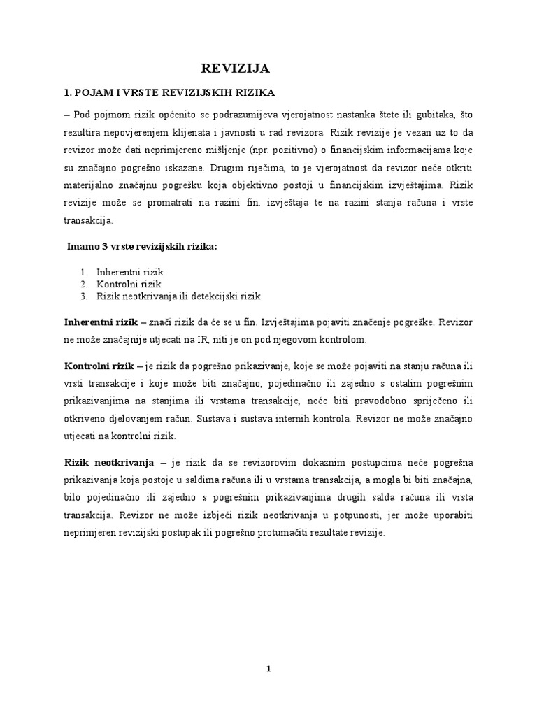 Revizija 2 Kolokvij | PDF