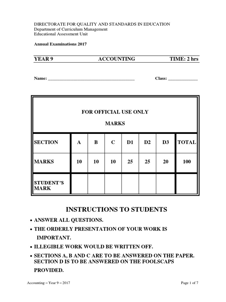 Econ Past Exam Paper | PDF | Debits And Credits | Accounting