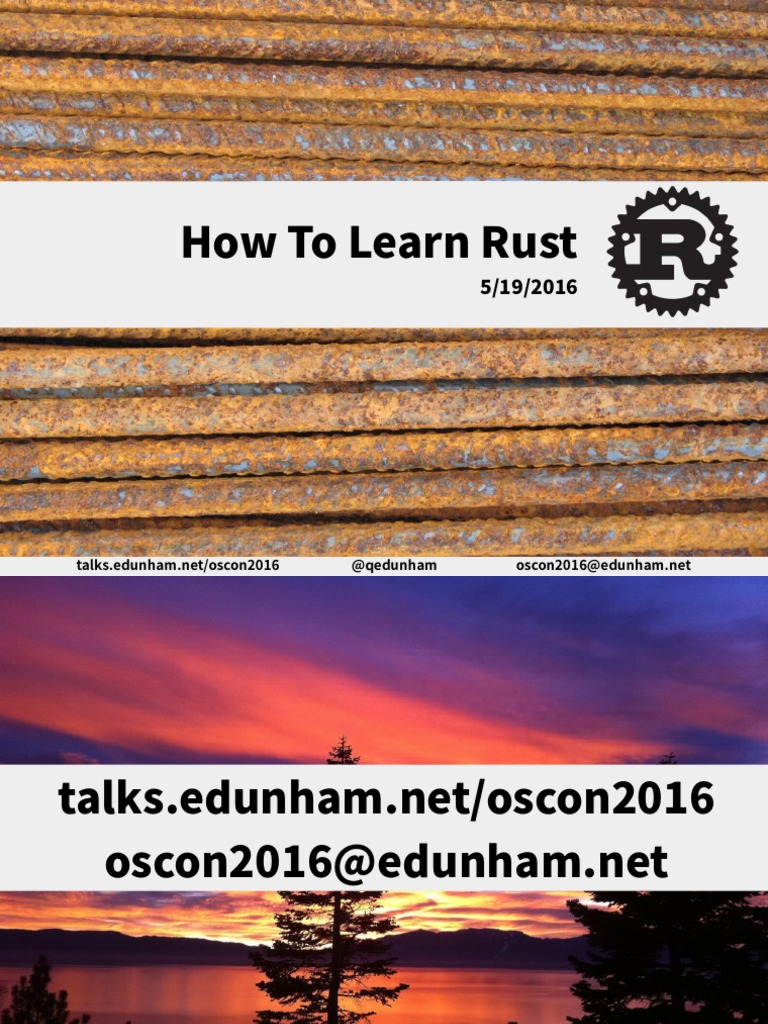 How To Learn Rust | Download Free PDF | Notation | Software Engineering