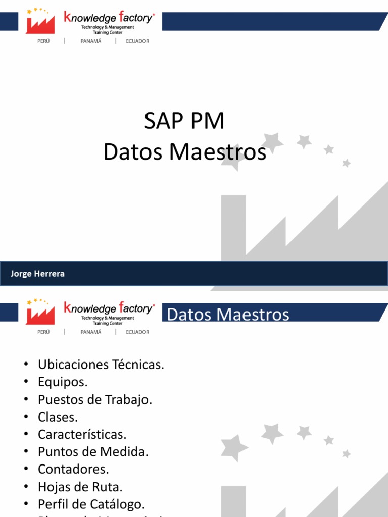 Clase 02 - Datos Maestros | PDF | Medición | Hoja