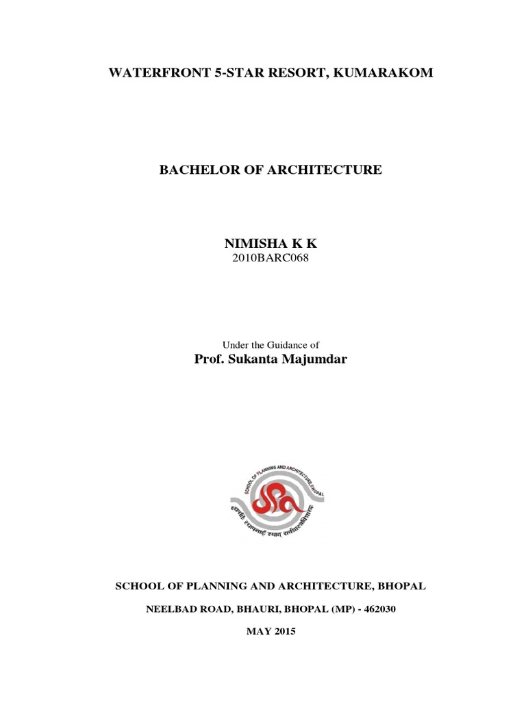 Waterfront 5-Star Resort Design Thesis | PDF | Hotel And Accommodation ...