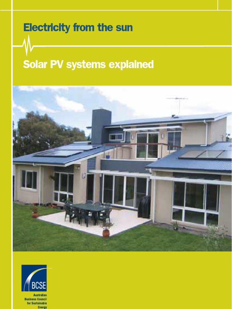 Electricity From The Sun | PDF | Solar Power | Photovoltaic System