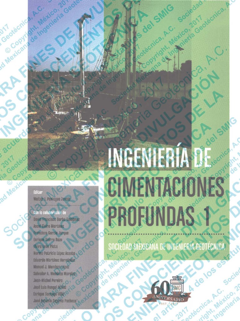 SMIG - Ingeniería de Cimentaciones Profundas Tomo 1 | PDF