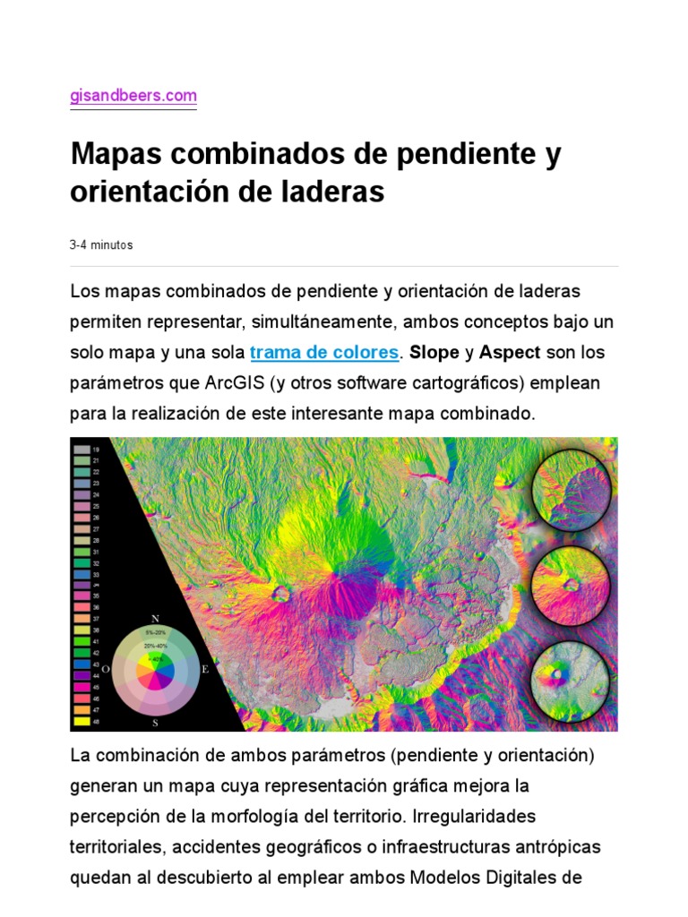 SIG Mapas de Pendiente y Orientación Laderas | PDF | Mapa | Sistema de ...