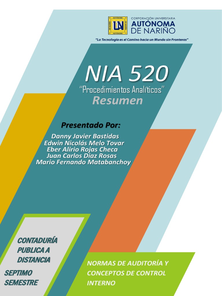 Resumen Nia 520 | Contralor | Estado financiero