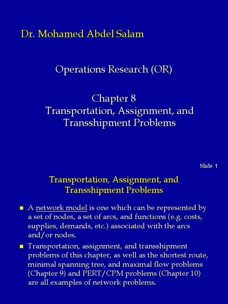 Transportation and Assignment Problem | PDF | Algorithms | Theoretical Computer Science