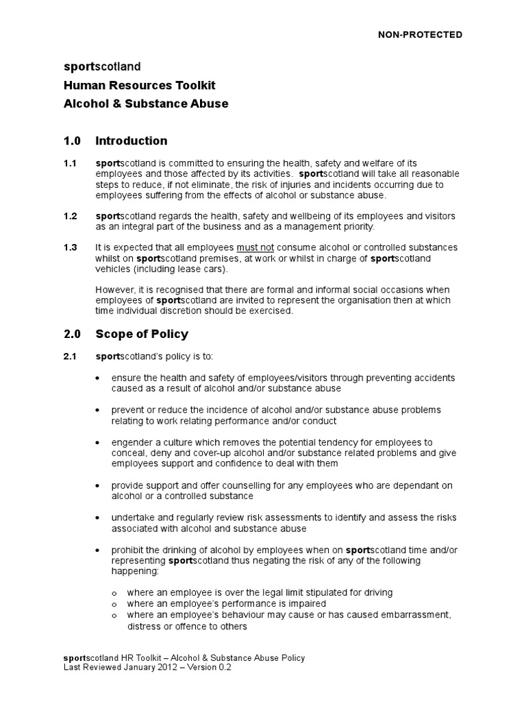 Alcohol and Substance Abuse | PDF | Substance Abuse | Employment