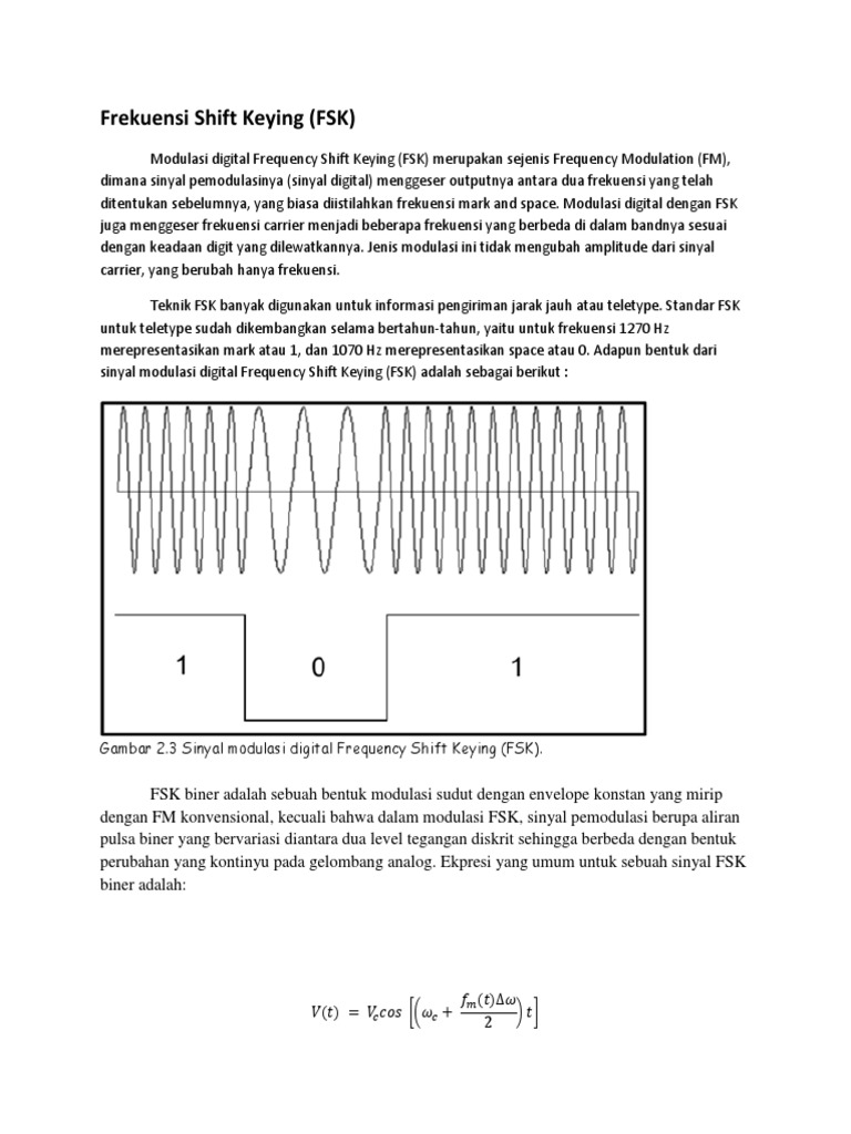 Dasar Teori FSK | PDF