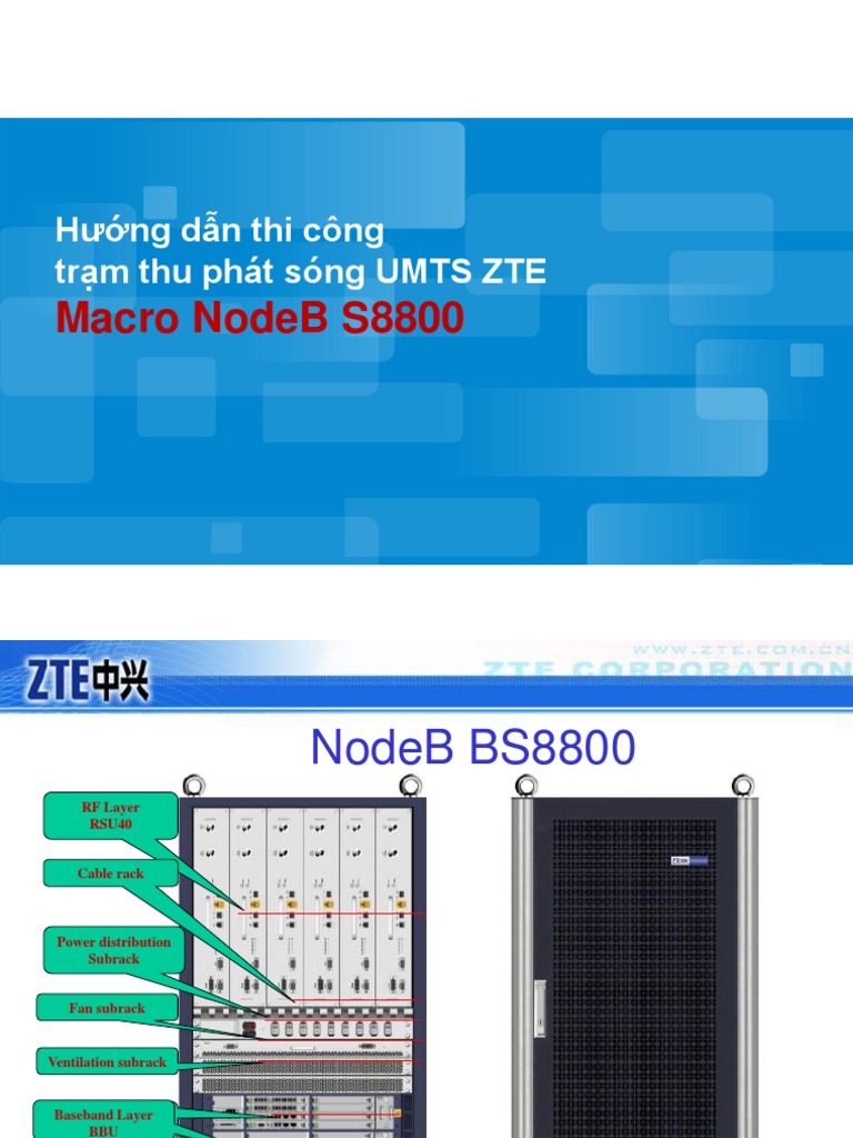 ZTE 3G 03 Installation BS8800