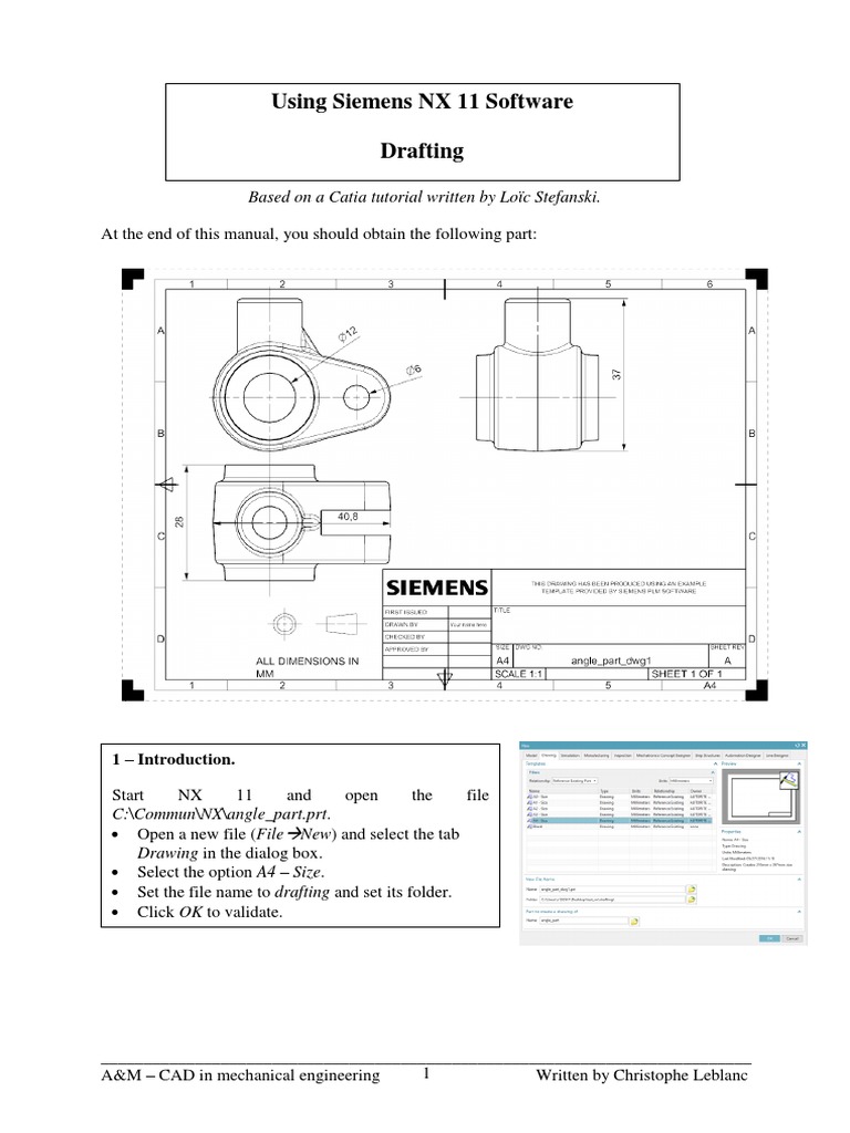 NX Tutorial Drafting en | PDF | Computer Aided Design | Dialog Box