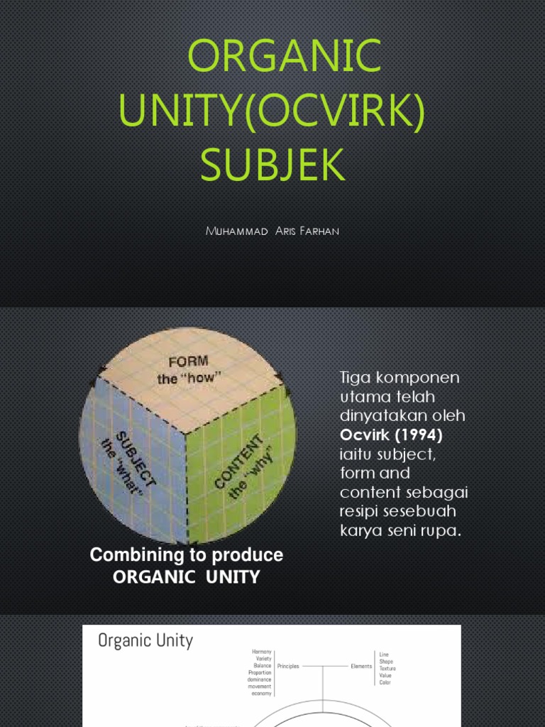 Organic Unity Subjek | PDF