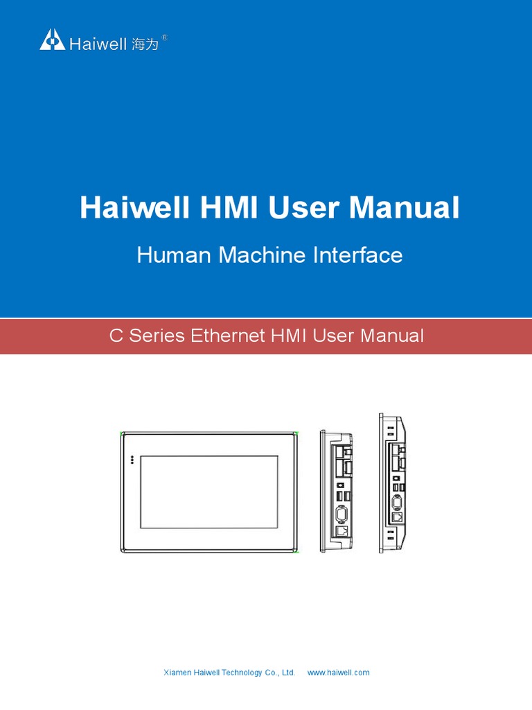 User's Manual of Haiwell C Series Ethernet HMI | PDF | User Interface ...