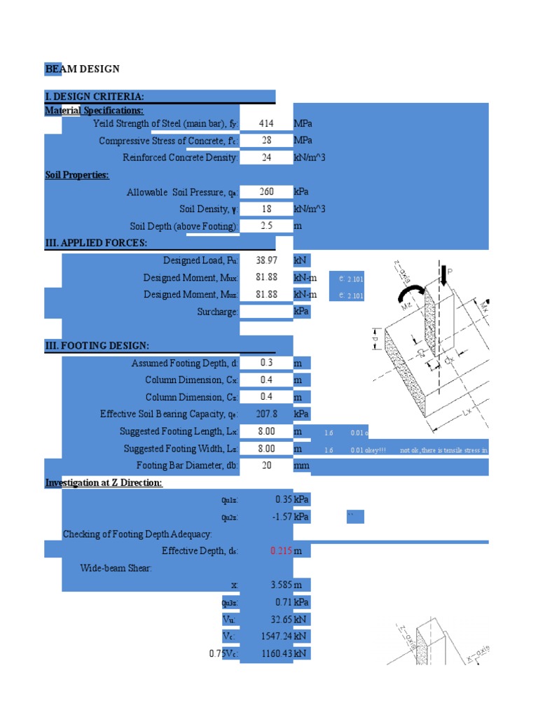 05 Footing Nscp 2010 | Reinforced Concrete | Beam (Structure)