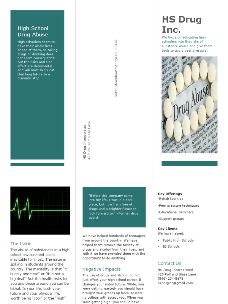High School Drug Abuse | Download Free PDF | Substance Abuse | Adolescence