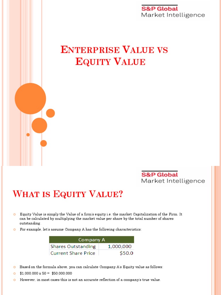 Understanding Enterprise Value and Equity Value: A Comprehensive Guide ...