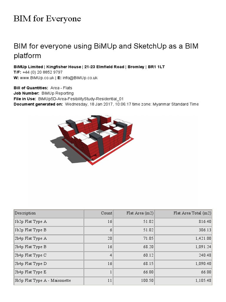 Bim For Everyone Using Bimup and Sketchup As A Bim Platform | PDF