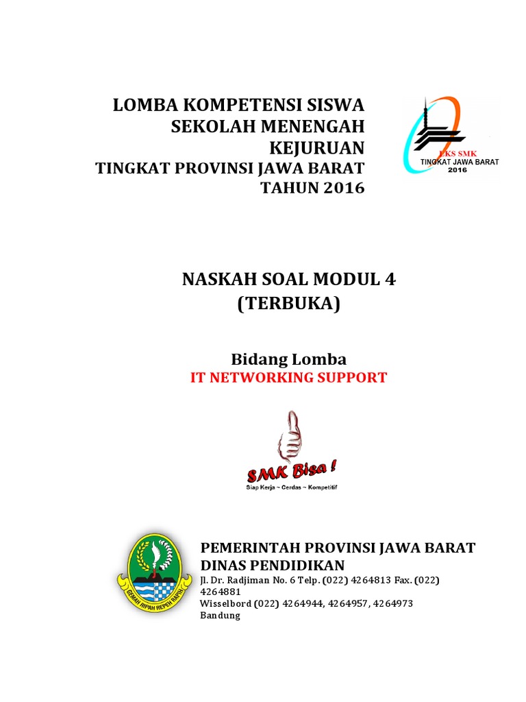 Soal Modul 4 - It Networking - Lks 2016 | PDF | Proxy Server | Web Server