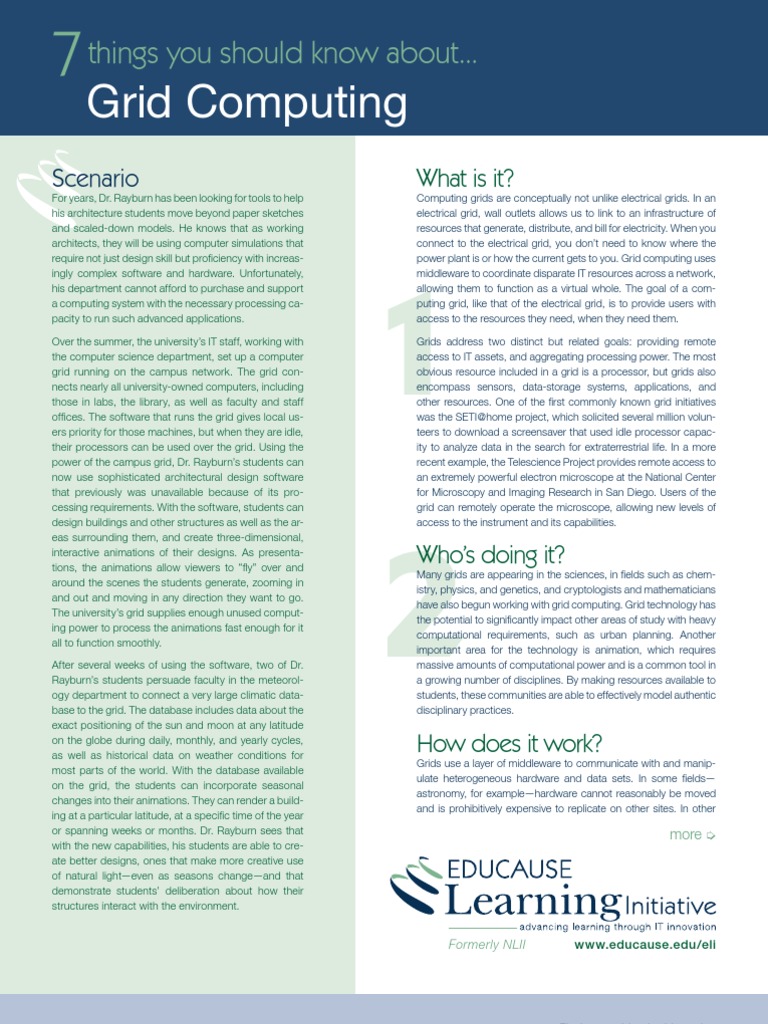 Grid Computing | PDF | Grid Computing | Information Technology