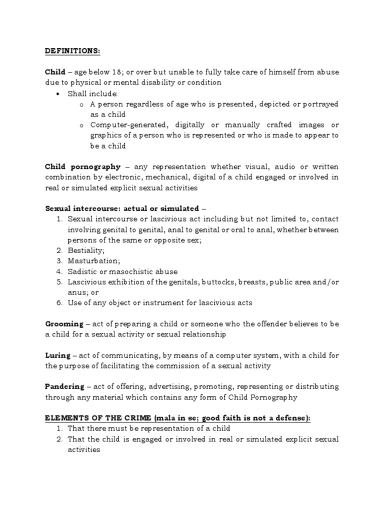 Ra 9775 | PDF | Child Pornography | Sexual Intercourse