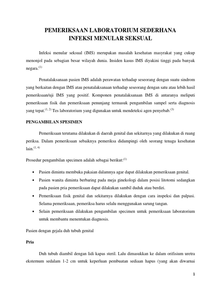 Pemeriksaan Laboratorium Sederhana | PDF