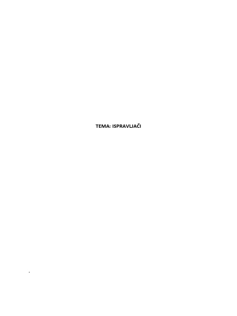 Ispravljaci | PDF