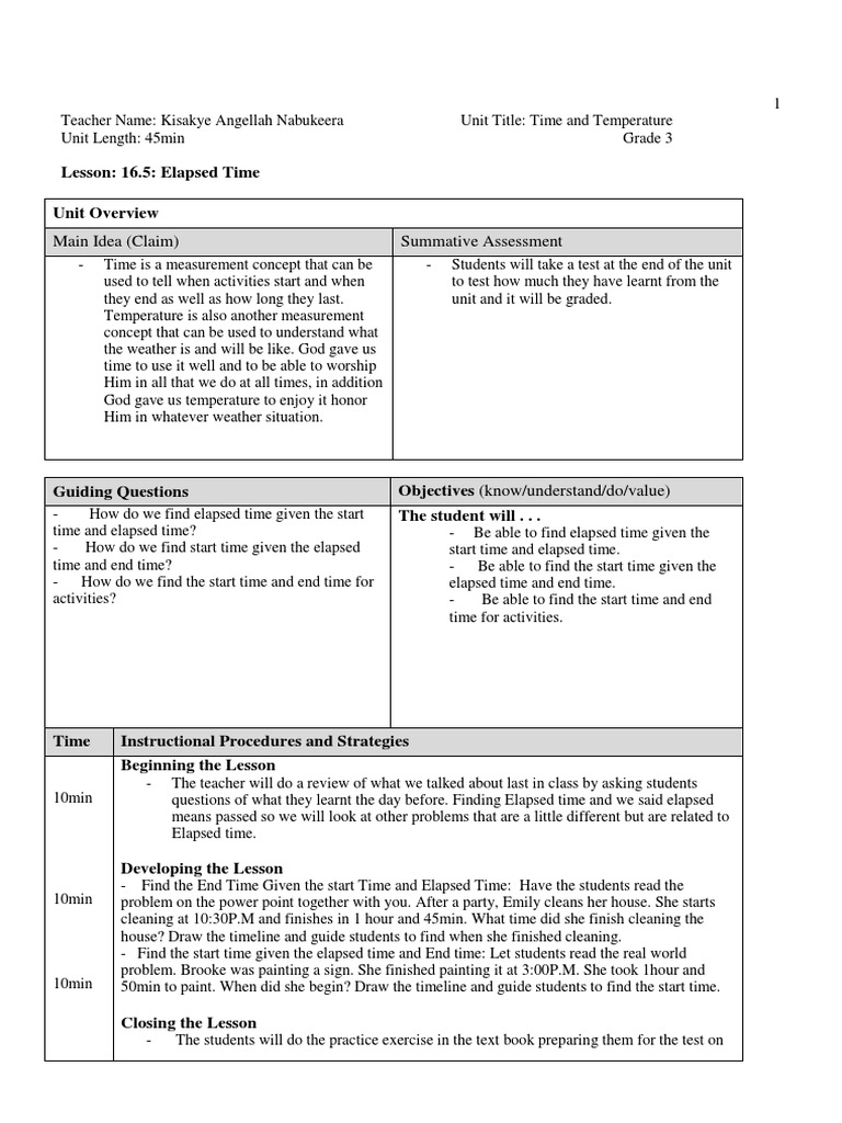 Lesson Plan 7 | PDF | Educational Assessment | Psychotherapy