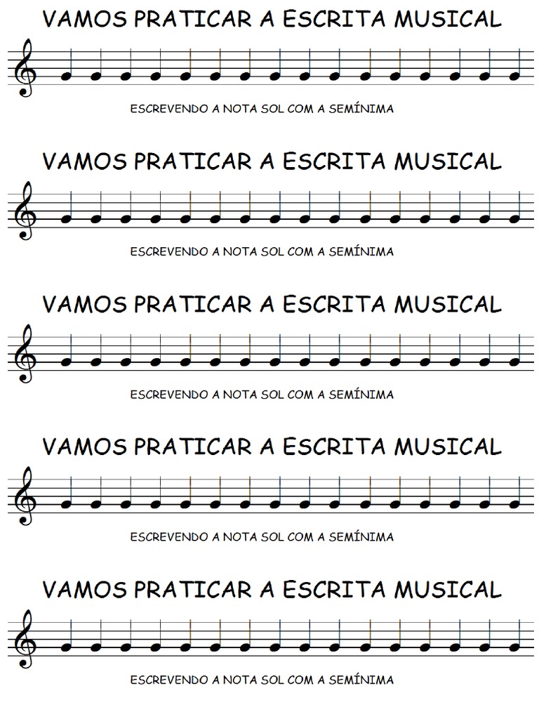 Nota Sol Com Semínima | PDF