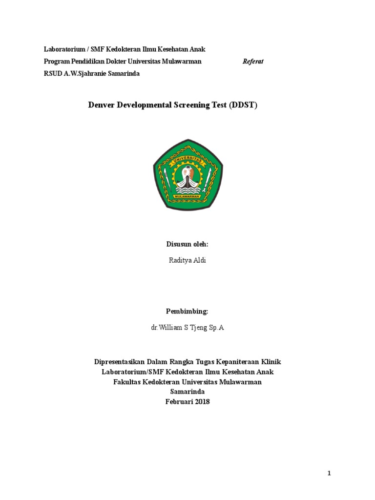 DDST | PDF | Kesehatan Holistik