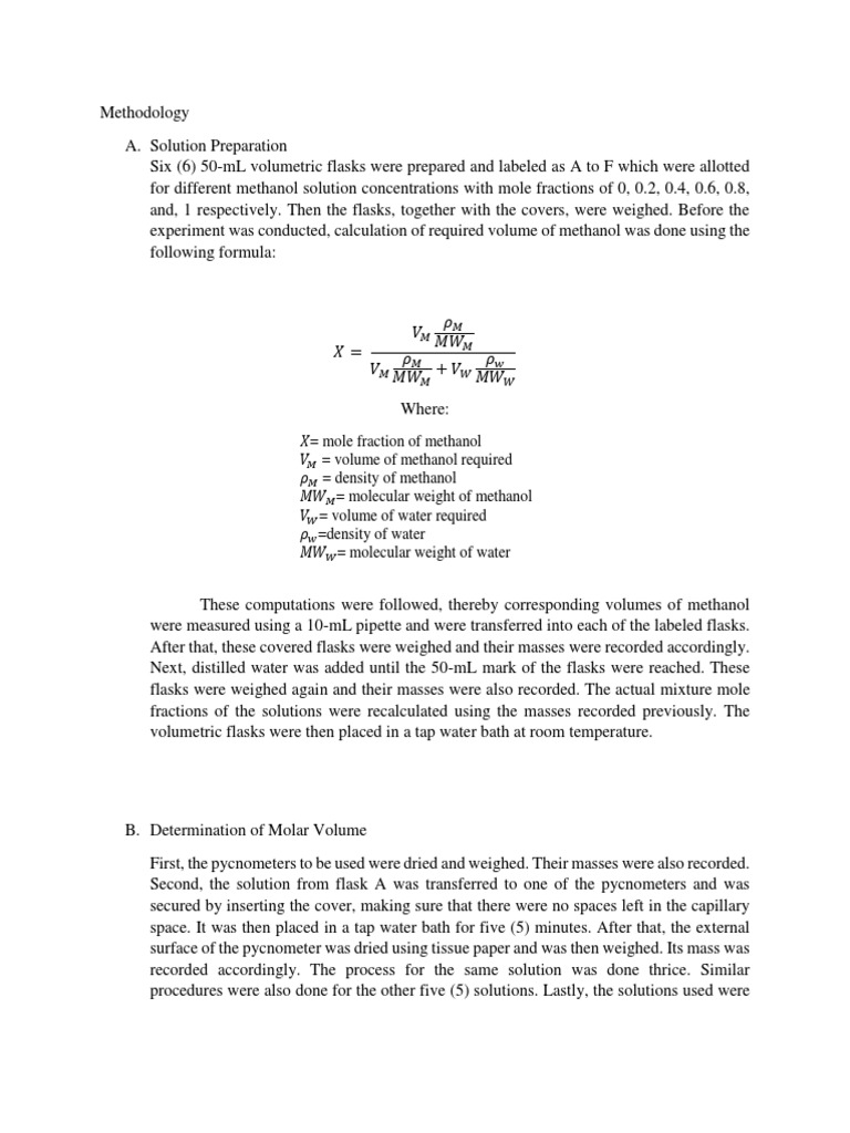 Methodology Conc Abstract | PDF | Molar Concentration | Mole (Unit)