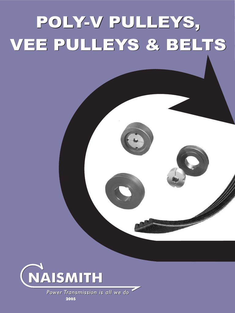Poly-V and Vee Pulleys & Belts Guide | PDF | Belt (Mechanical ...