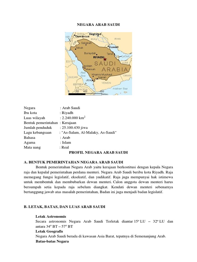 Negara Arab Saudi | PDF | Perjalanan | Sejarah
