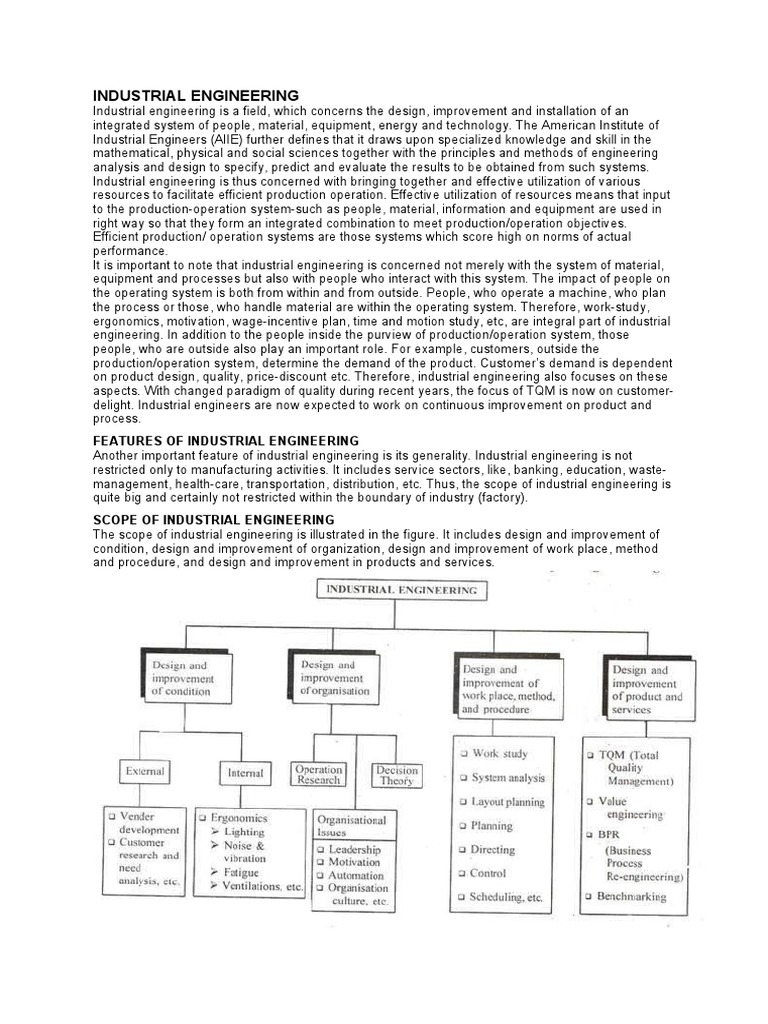 Industrial Engineering | PDF | Industrial Engineering | Engineering