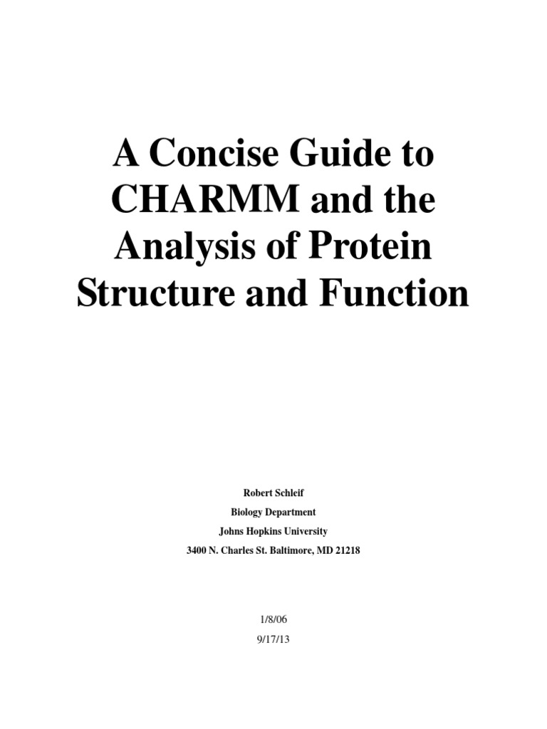 CHARMM | PDF | Command Line Interface | Directory (Computing)