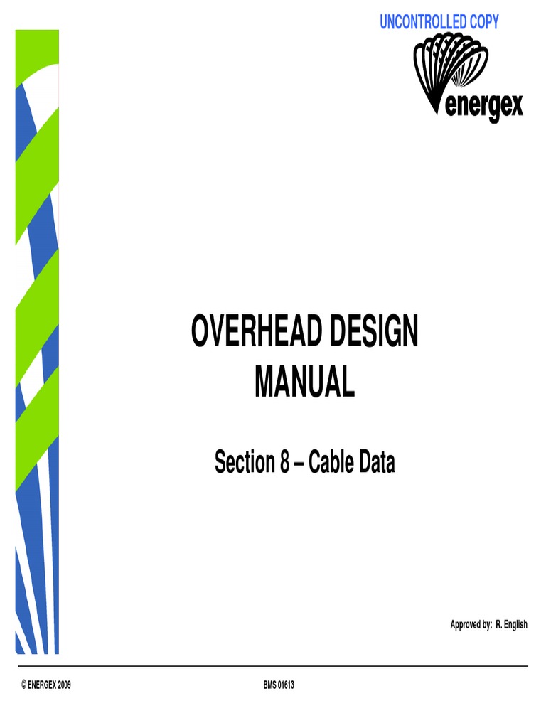 Overhead Design Manua Section 8 - Cable Data | PDF | Materials | Nature