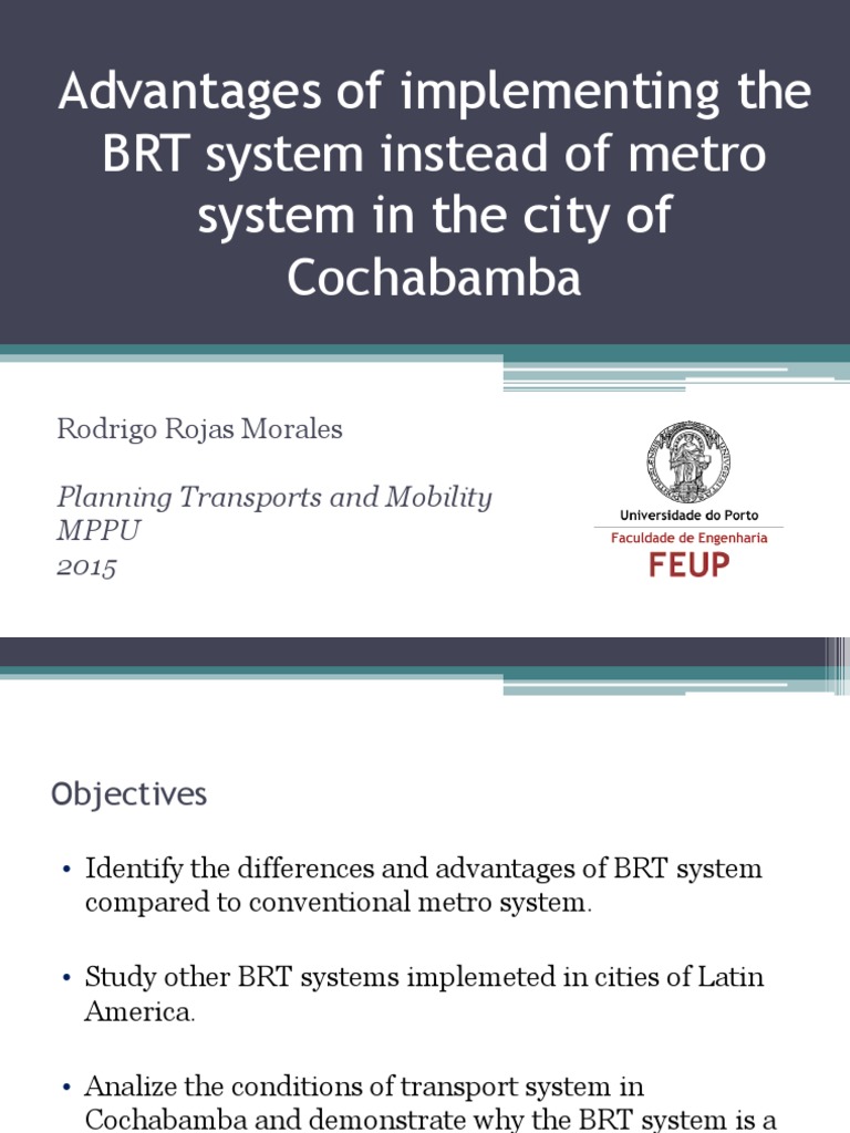 BRT - Presentation | PDF | City | Bus