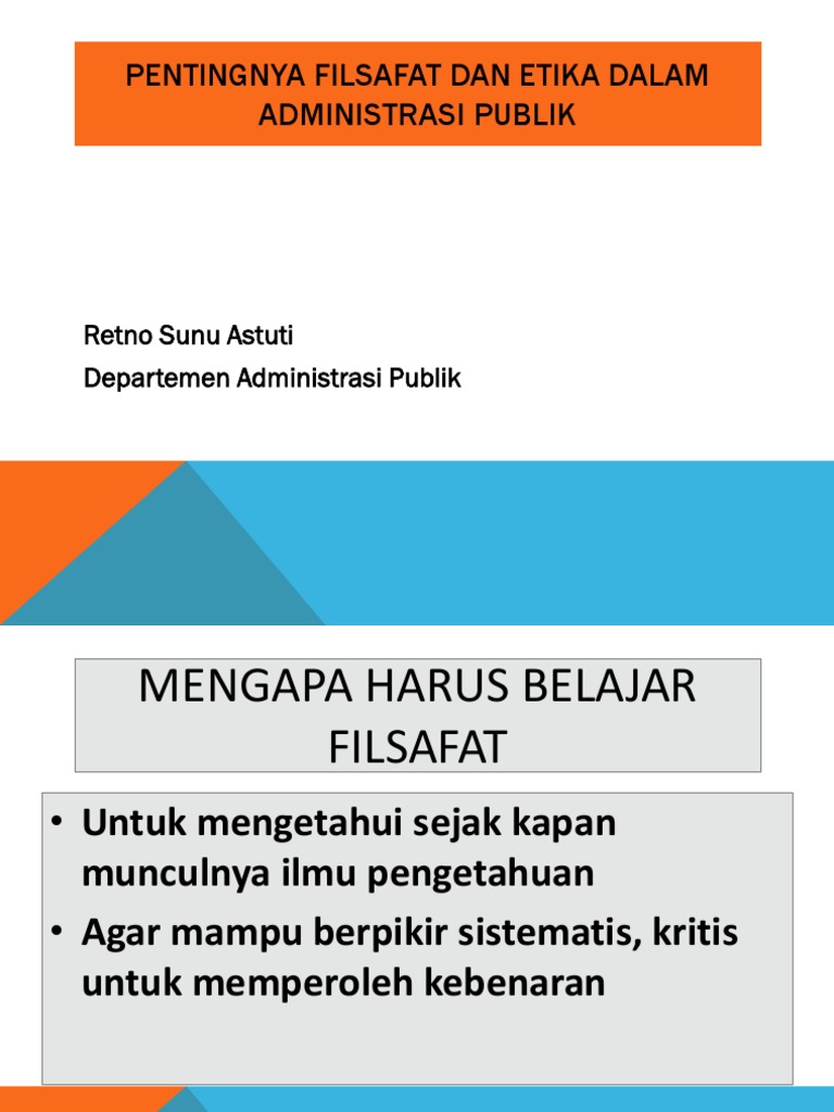 Filsafat Administrasi-Etika | PDF