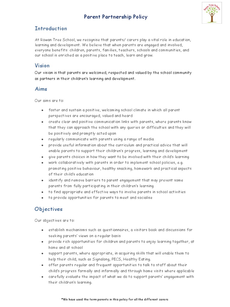 Parent Partnership 2017 | PDF | Caregiver | Learning